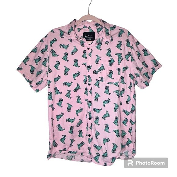 Nickelodeon B2 | Shirts | Nickelodeon Rugrats Reptar Cartoon Pink ...